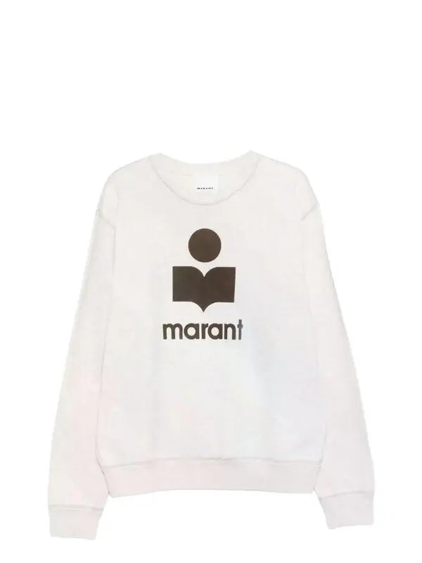 MARANT Logo Print Sweatshirt - Neutrals