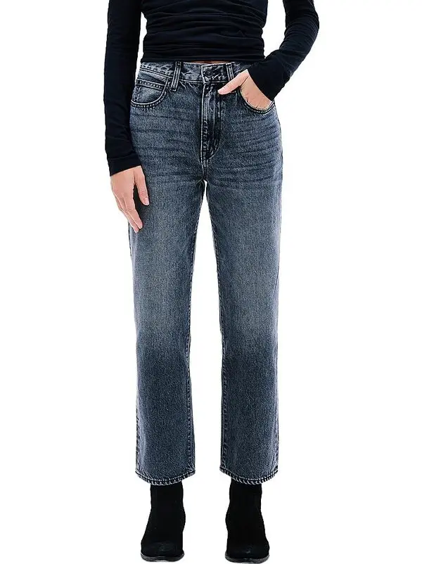 SLVRLAKE London Crop High-rise Straight Jeans - Many Moons