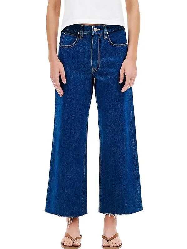 SLVRLAKE Grace Crop High-rise Wide-leg Jeans - Revolution
