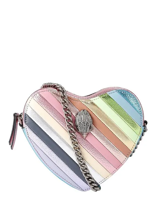 Kurt Geiger Kensington Heart Metallic Stripe Crossbody - Open Miscelaneous
