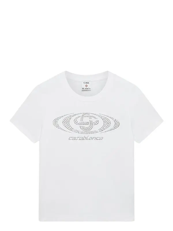 Casablanca Tee - Crystal Warped Logo