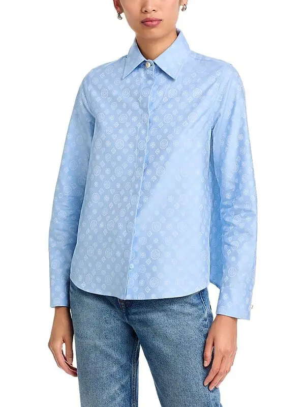 Casablanca Monogram Shirt - Blue Monogram