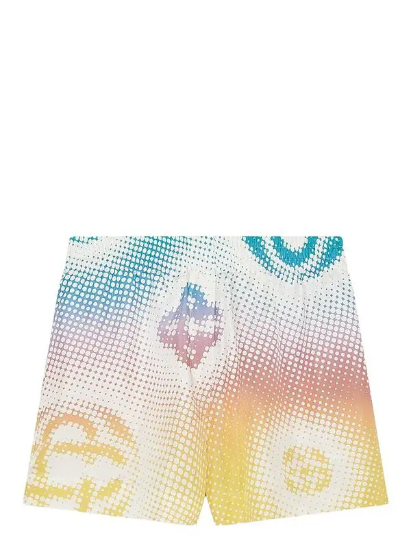 Casablanca Silk Shorts - Halftone Logo