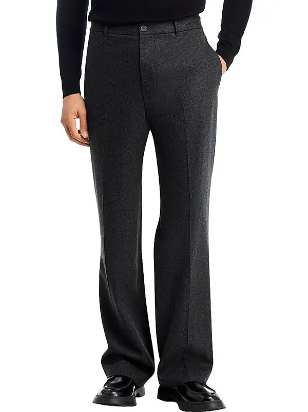 FRAME Straight Fit Suit Pants - Dark Charcoal