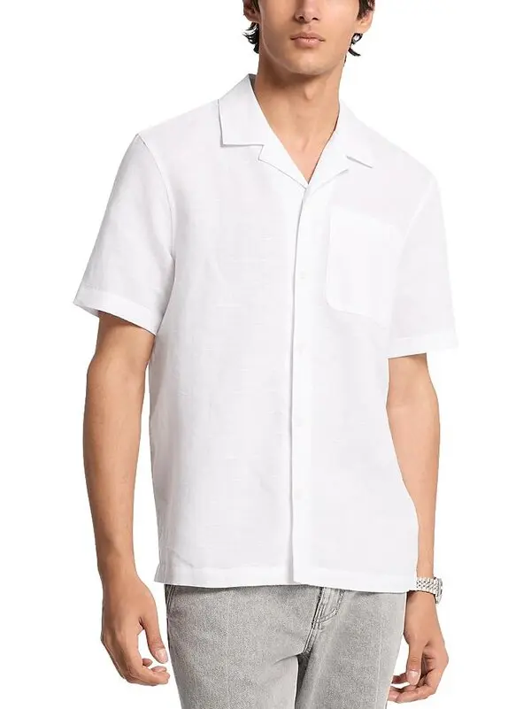 Michael Kors Relaxed Fit Camp Shirt - White