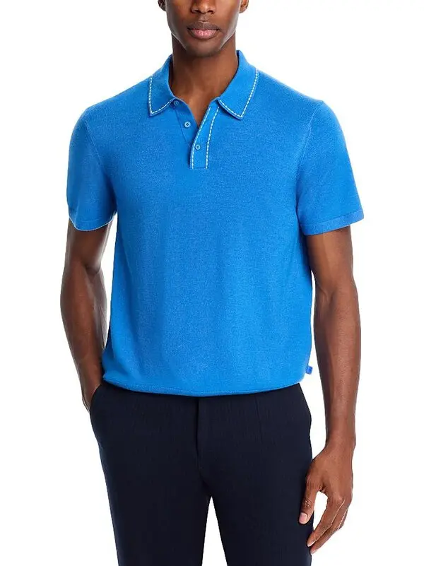 Michael Kors Merino Stitch Polo Shirt - Heritage Blue