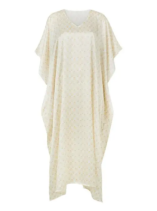 Gingerlily X Memo Press Silk Kaftan - Seashell