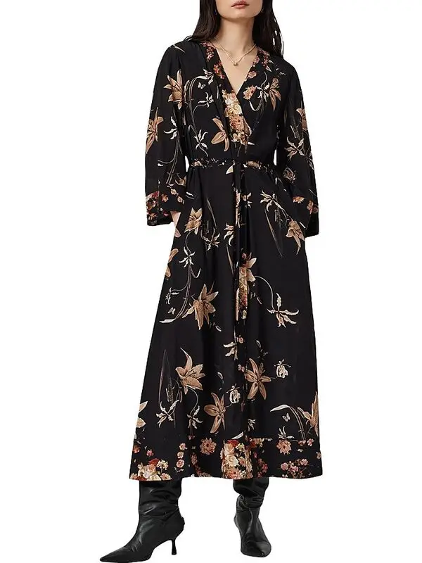 ALLSAINTS Diana Kimono Dress - Petra Sepia