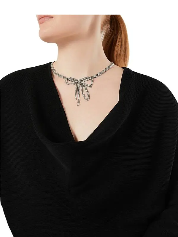 Marina Rinaldi Uscita Negozi Draped Neck Sweater - Black
