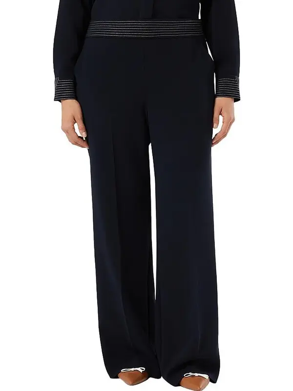 Marina Rinaldi Uscita Briose Straight Pants - Midnight Blue
