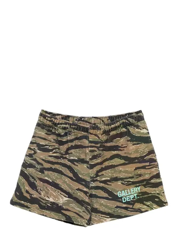 GALLERY DEPT. X Josué Thomas Camouflage Track Shorts - Green