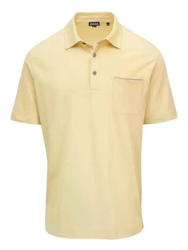 Zegna Pocket Short-sleeve Polo Shirt - Yellow