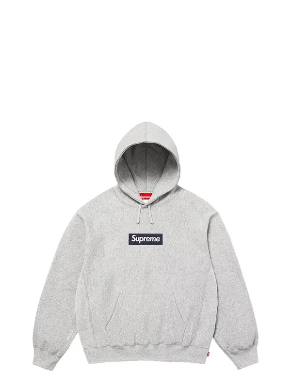 Supreme Hooded Long Sleeve Top - Grey
