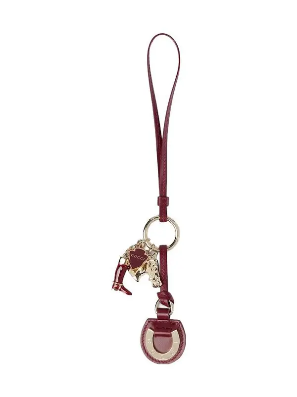 Gucci Horsebit Bag Charm - Bordeaux