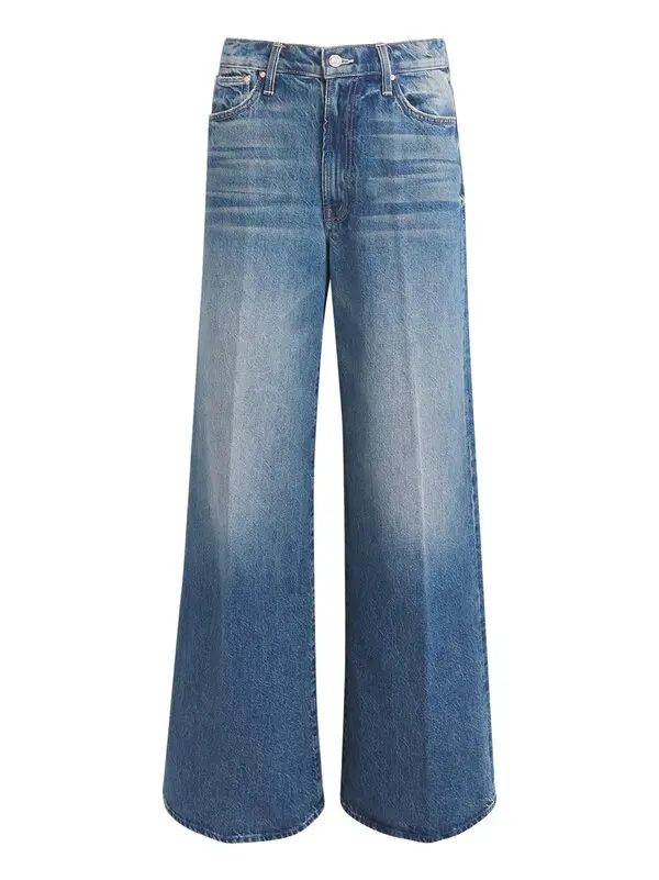 MOTHER The Ditcher Roller Sneak Jeans - Blue