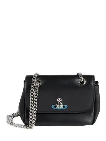 VIVIENNE WESTWOOD Lambskin Shoulder Bag - Black