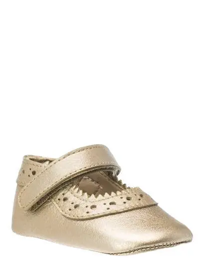 ELEPHANTITO Mellie Mary Jane Crib Shoe - Gold