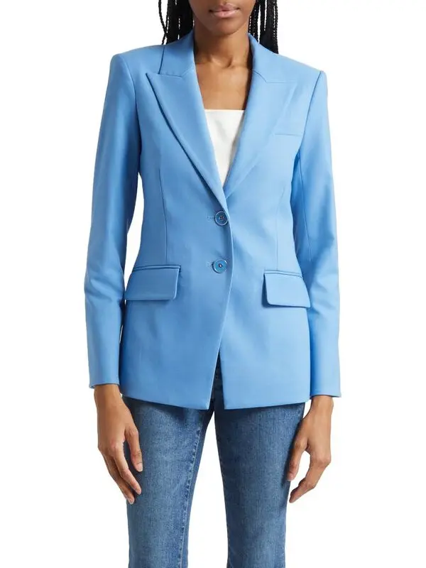 Veronica Beard Izara Dickey Jacket - Blue Jasper