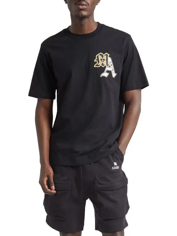 Amiri Varsity Patch T-shirt - Black