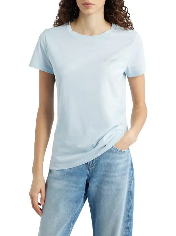 Hugo Boss Crewneck T-shirt - Light/pastel Blue