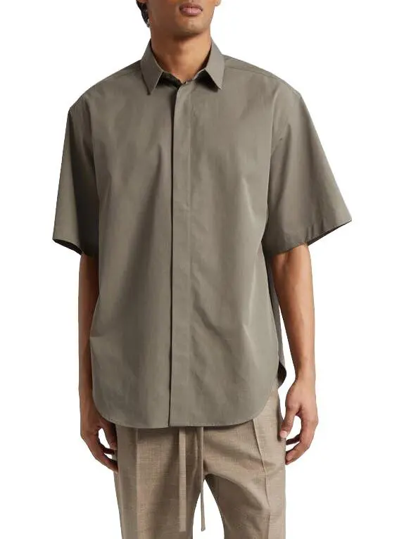 Fear Of God Classic Short Sleeve Button-up Shirt - Willow Willow