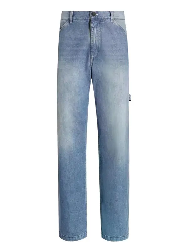 Dolce & Gabbana Logo-plaque Jeans - Blue