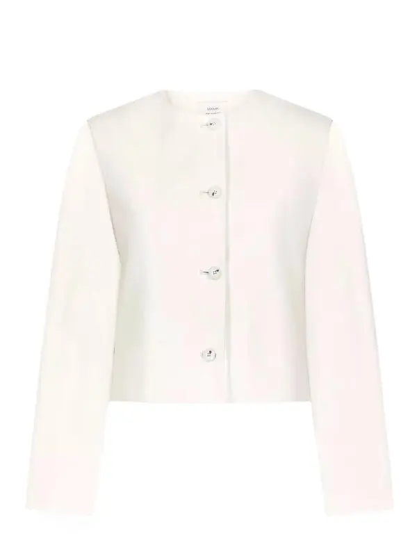 Loulou De Saison Raho Leather Jacket - White