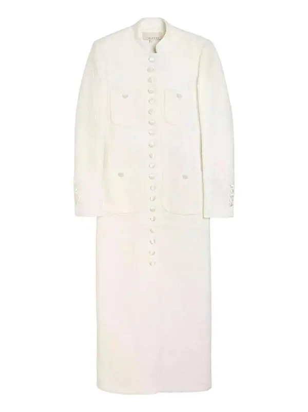 LIBEROWE Imperial Single-breasted Coat - White