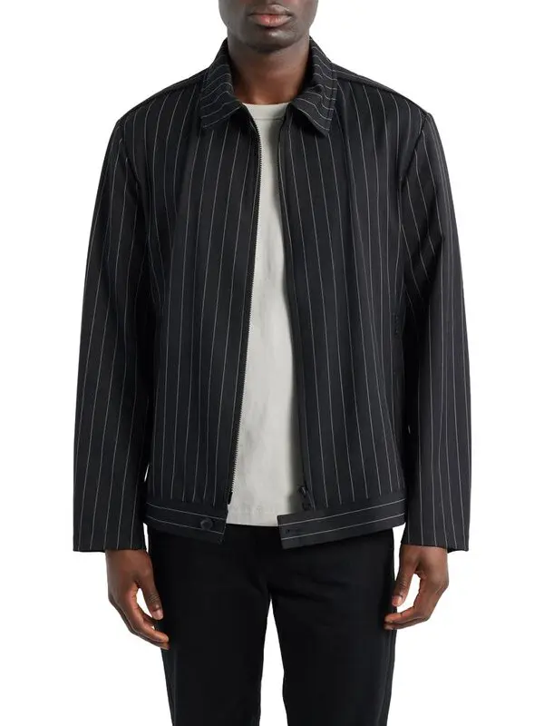 Y3 Refined Pinstripe Jacket - Black