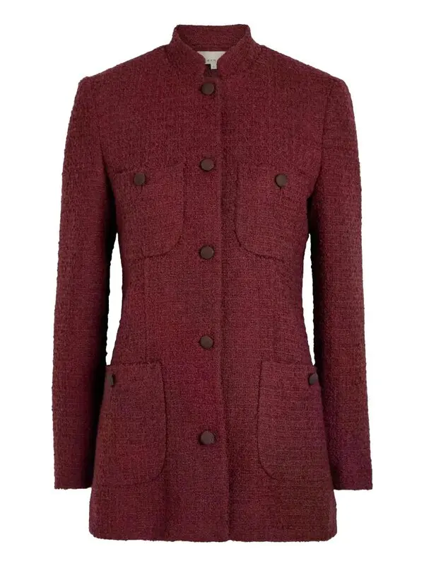 LIBEROWE Raja Tweed Jacket - Red