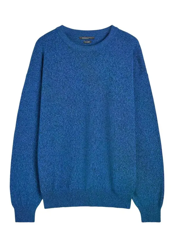 BEGG X CO Cashmere Crew Neck Sweater - Blue