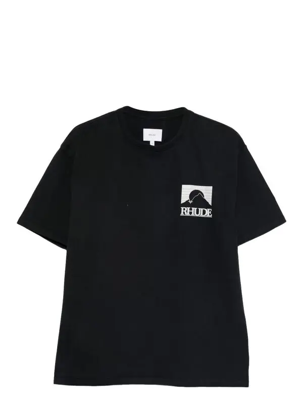 Rhude Graphic Crew-neck T-shirt - Black