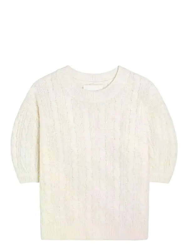 LISA YANG Kenzie Cable-knit Top - Neutrals