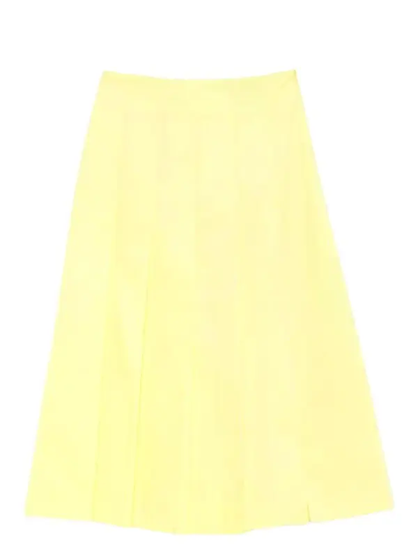 DRHOPE Pleated Skirt - Yellow