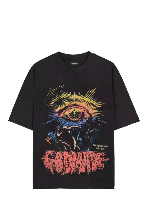 GODMADE Disturbance Eye-print T-shirt - Black