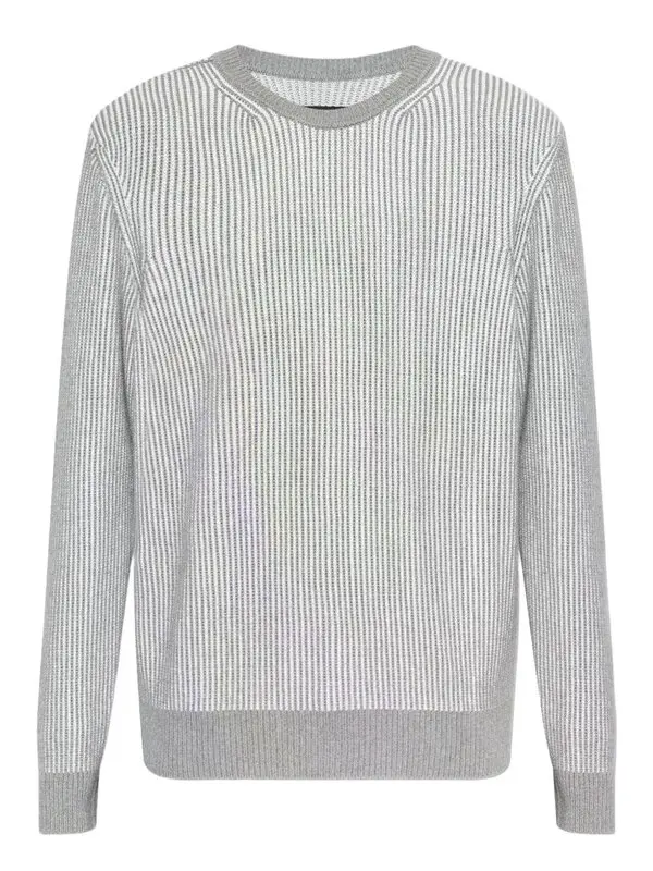 Rag & Bone Striped Knitted Sweater - Grey