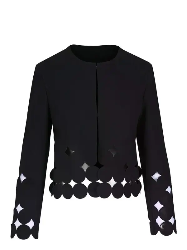 Akris Cut-out Cropped Jacket - Black