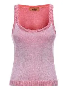 Missoni Viscose Lamé Tank Top - Lilac& Pink