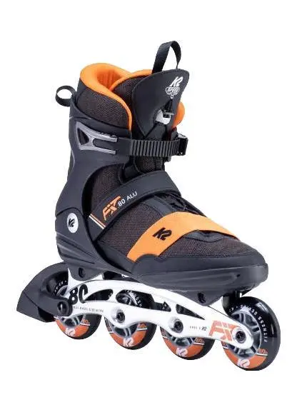 K2 F.i.t. 80 Alu Inline Skates - Black/orange