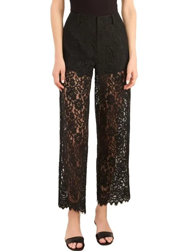 Cami Nyc Minerva Lace Ankle Pants - Black