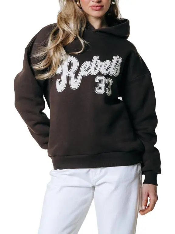 COLOURFUL REBEL Rebel 33 Clean Hoodie - Brown