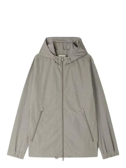 Sandro Technical Hooded Zip-up Jacket - Aluminum