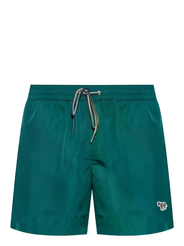 Paul Smith Zebra-motif Swim Shorts - Green