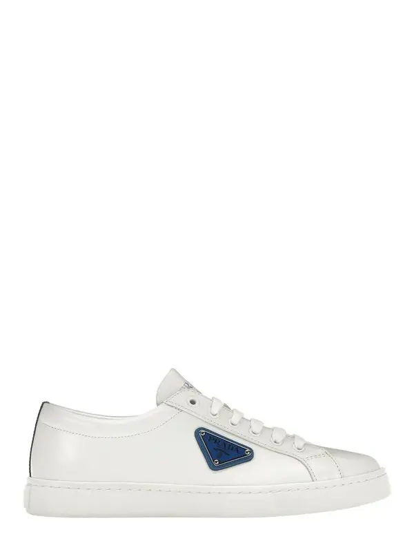 Prada Court Sneaker Leather - White/blue