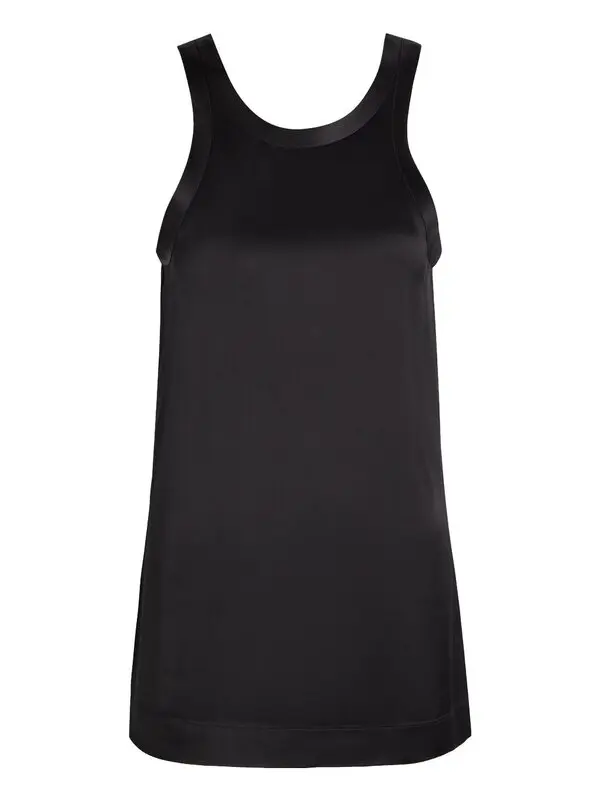 TOTEME Satin Tank Top - Black