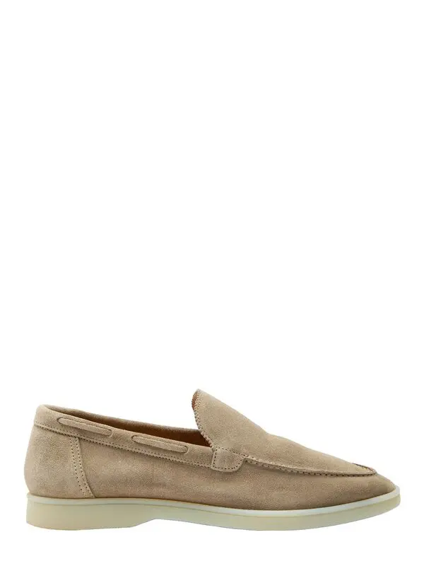 AURELIEN Yacht Suede Loafers - Grey