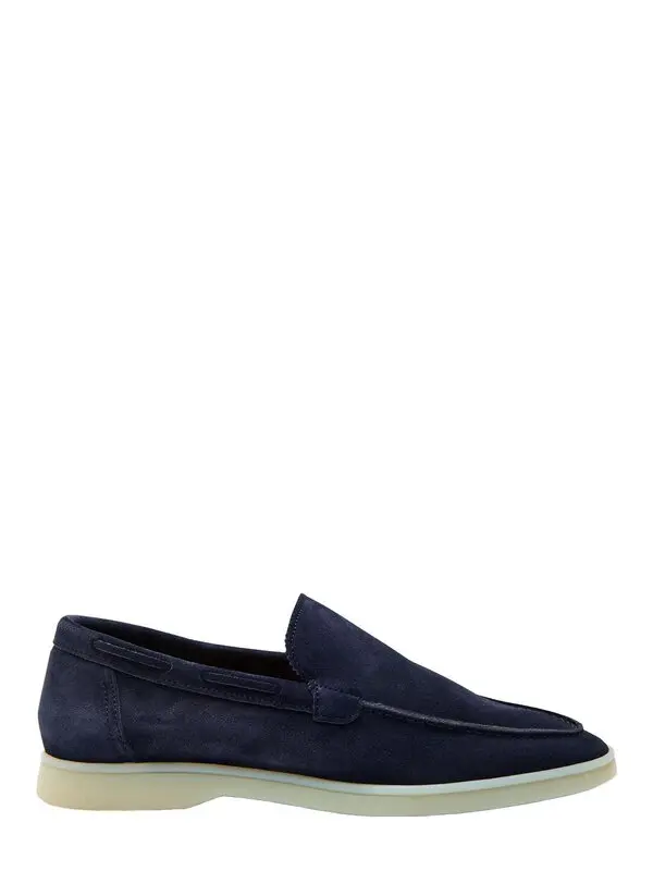 AURELIEN Yacht Suede Loafers - Navy