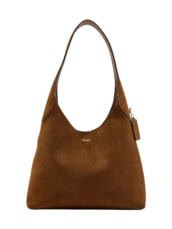 COACH Brooklyn 28 Suede Shoulder Bag - Brown