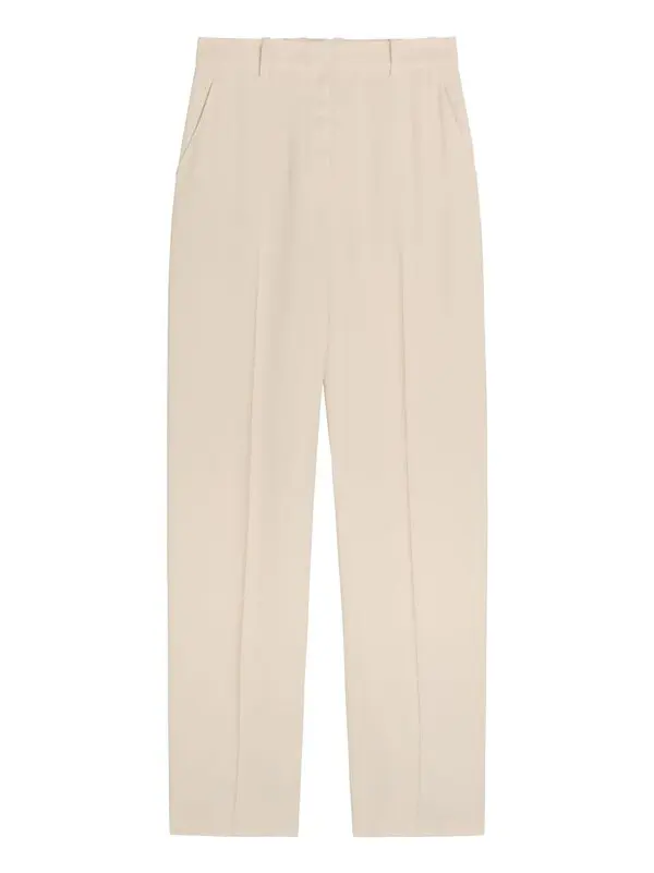 HEIRLOME Carolyn Straight-leg Twill Trousers - Off White