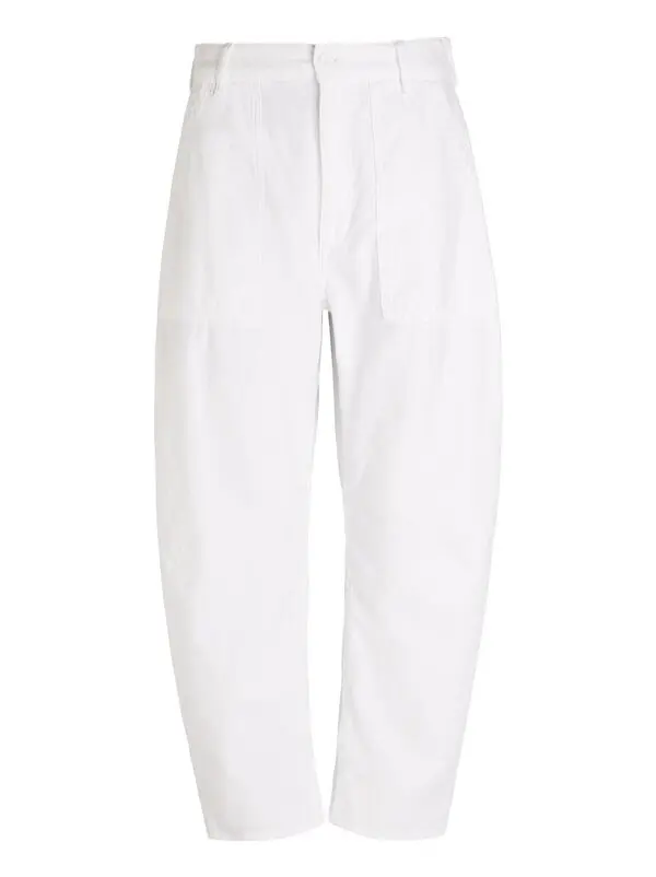 Polo Ralph Lauren Barrel-leg Cotton Trousers - White